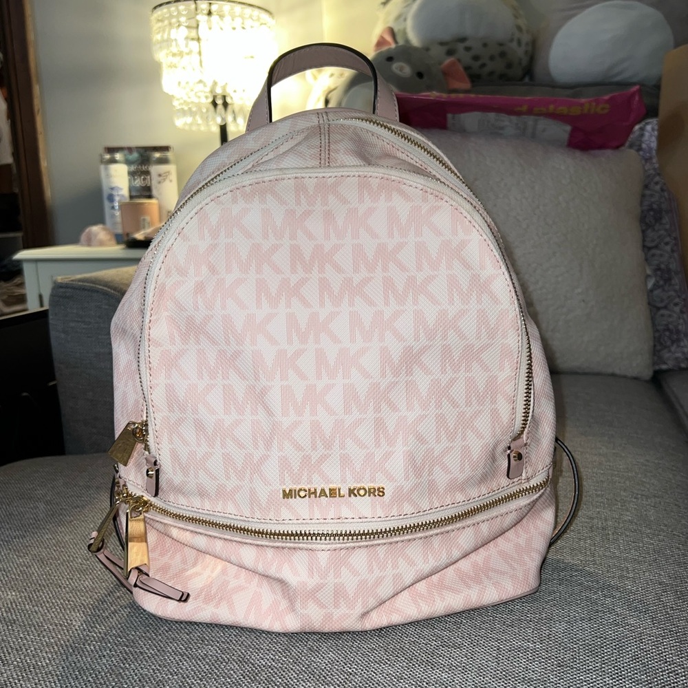 Rare Pink Michael Kors Backpack - Gem